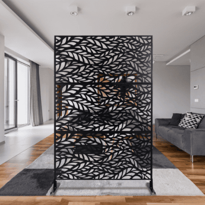 Outdoor Indoor Privacy Screen Metal Privacy Screen 76 Hx48 W ...